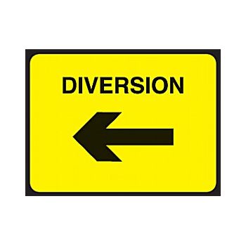Diversion Left Arrow Sign | Cheap Diversion Left Arrow Sign from our ...