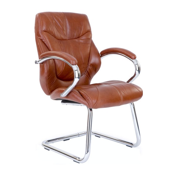 Geneva Leather Faced Visitor Chair | Visitor Chairs