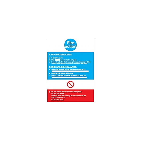 Fire Action Notice 1 | Awareness & Safety Signs