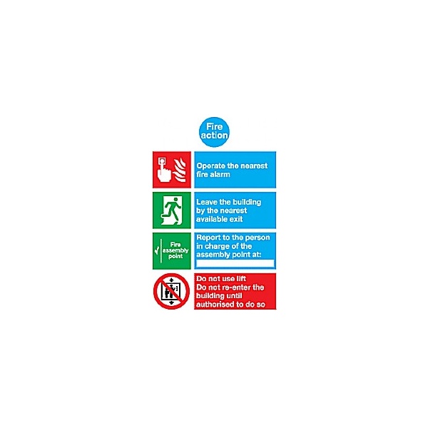 Fire Action Sign | Awareness & Safety Signs
