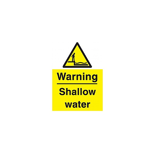 Warning Shallow Water Sign | Awareness & Safety Signs