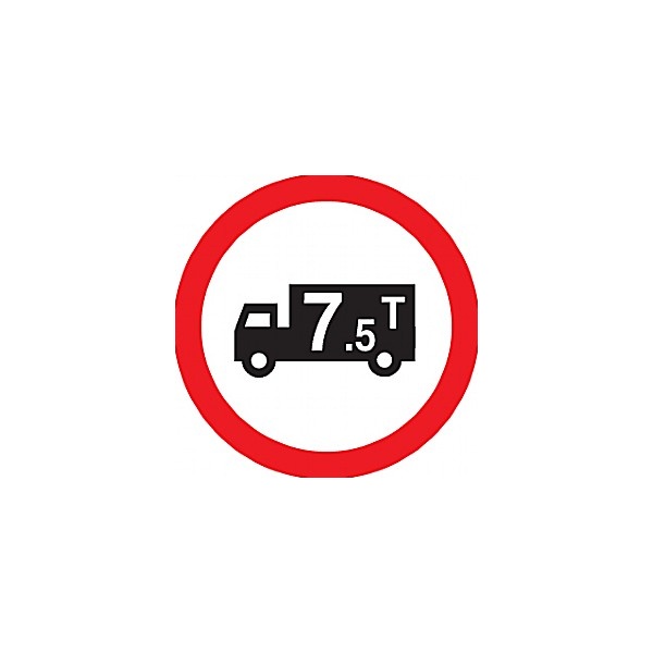 7.5 Tonne Weight Limit Sign | Street Signs