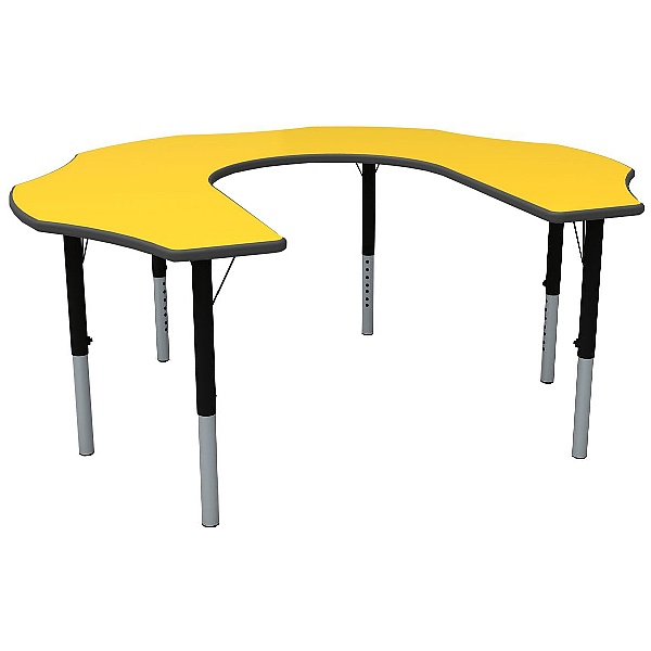 Height Adjustable Teachers Flower Primary Theme Table | Height ...