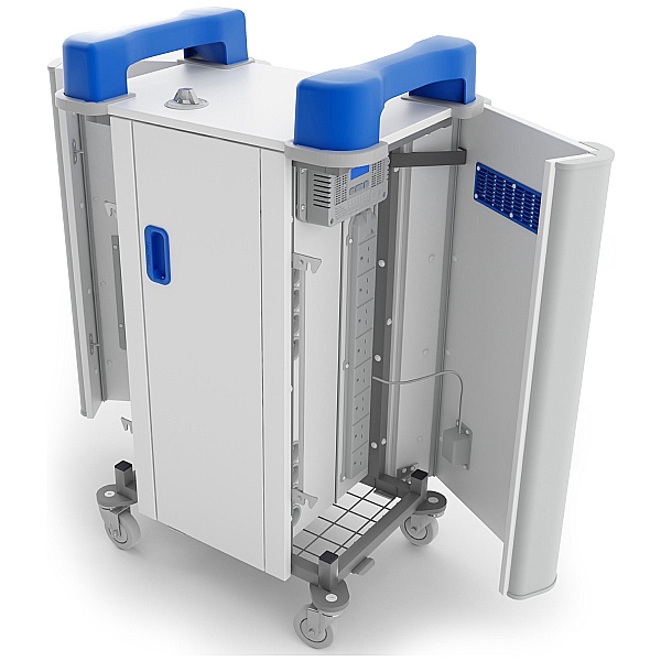 TabCabby 16H Compact - 16 Horizontal Tablet Store & Charging Trolley ...