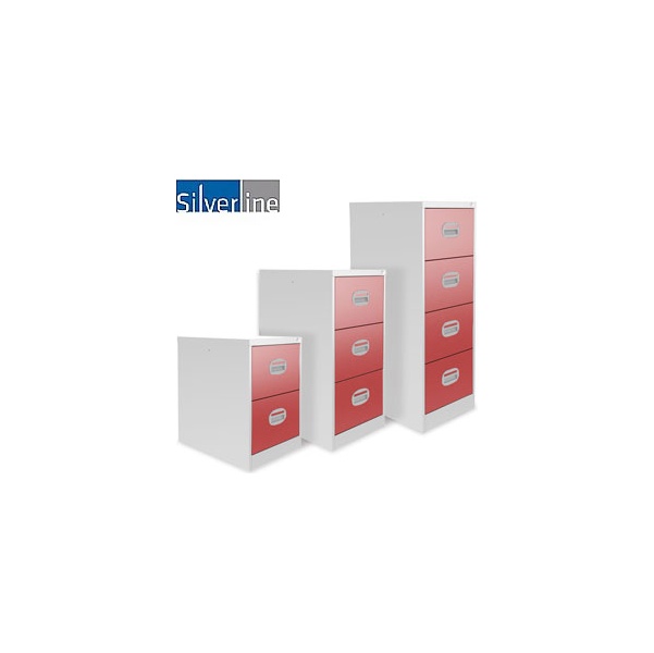 Silverline Two Tone Kontrax Filing Cabinets | Filing Cabinets