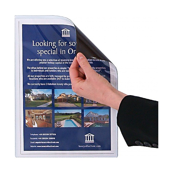 Magnetic Clear Pocket Leaflet Holder | Leaflet Dispensers