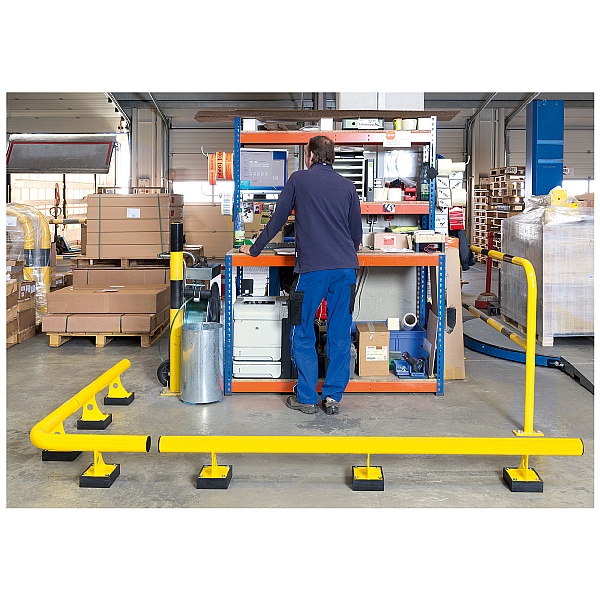 Black Bull Raised Collision Bars | Industrial Barriers