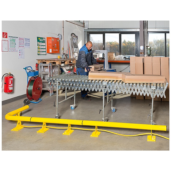 Black Bull Raised Corner Collision Bars | Industrial Barriers