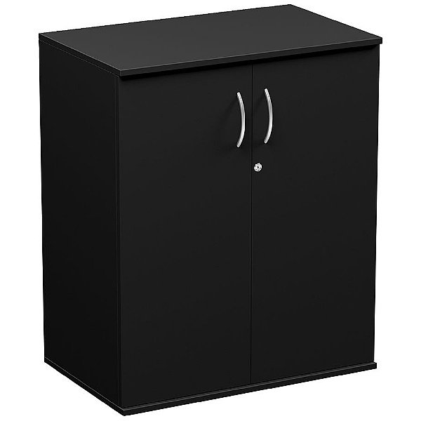 Eclipse Essential Black Office Cupboards | Office Cupboards
