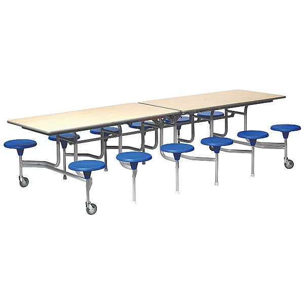 Rectangular 12 Seat Folding Dining Units | Folding Benches & Tables