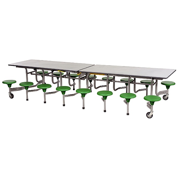 Rectangular 16 Seat Folding Dining Units | Folding Benches & Tables
