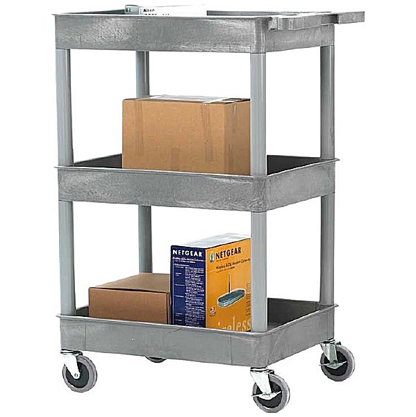 Super Strength Plastic Service Tray Trolleys | Standard Shelf Trolleys