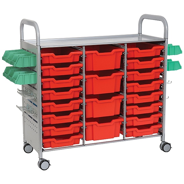 Gratnells MakerSpace Stem/Steam Treble Trolley | Tray Storage