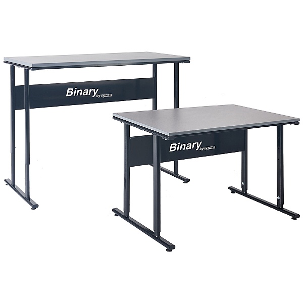 Binary Manual Height Adjustable Workbenches - Laminate Worktop | Height Adjustable Workbenches