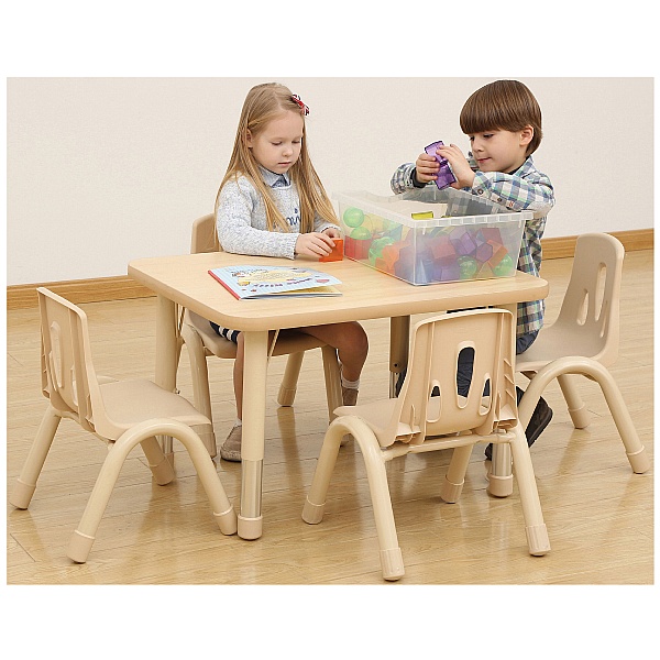Elegant Rectangular Height Adjustable Classroom Tables | Height Adjustable Tables