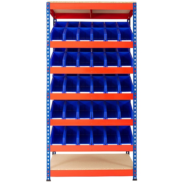 Kanban Inclined Rivet Shelving System and Bin Kits | Shelving with ...