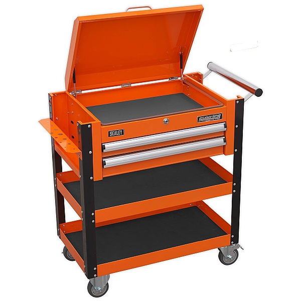 Sealey Heavy Duty Mobile Tool Trolley with Lockable Top | Workshop Trolleys