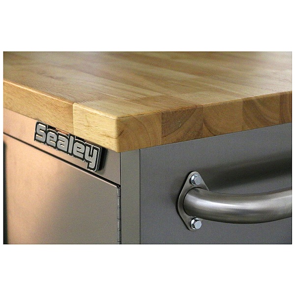 Sealey Mobile Stainless Steel 10 Drawer and Cupboard Tool Cabinet ...