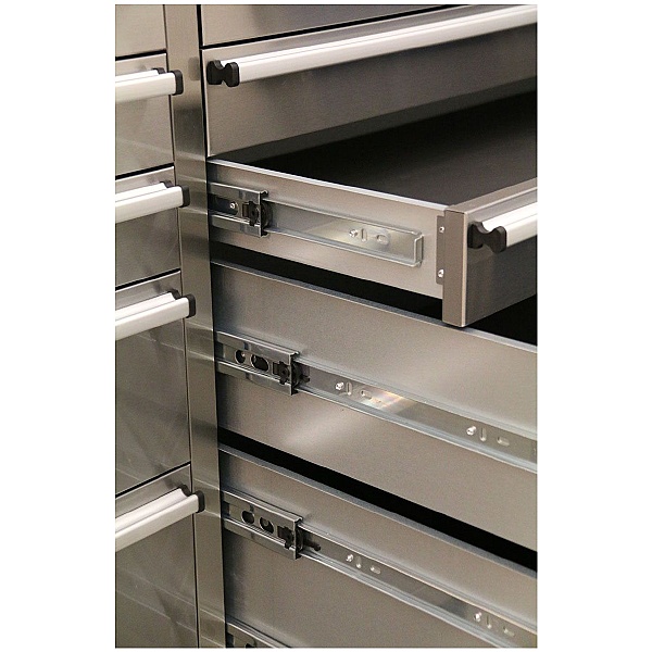 Sealey Mobile Stainless Steel 10 Drawer and Cupboard Tool Cabinet ...