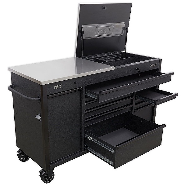 Sealey Mobile Tool Cabinet with Power Tool Charging Drawer | Tool Chests