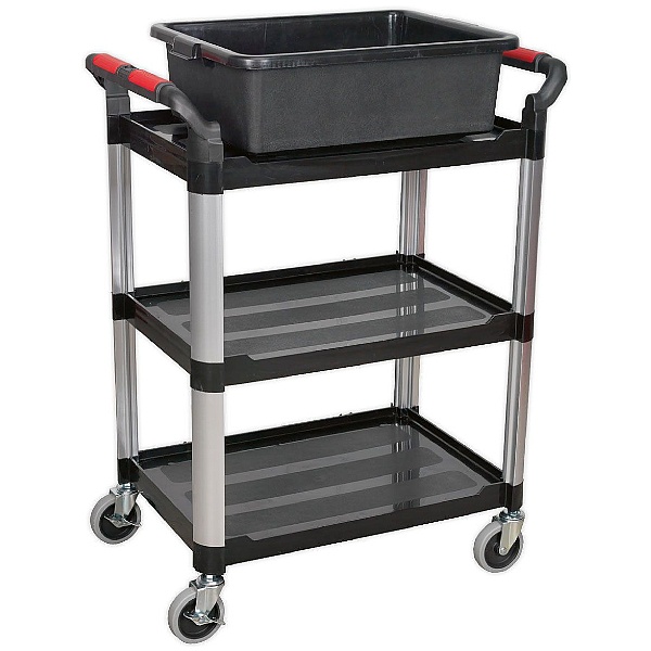 Sealey Workshop Trolley 3 Level Composite | Standard Shelf Trolleys