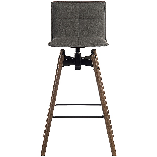 Dark Wood Spin Bar Stool | Bistro & Canteen Seating