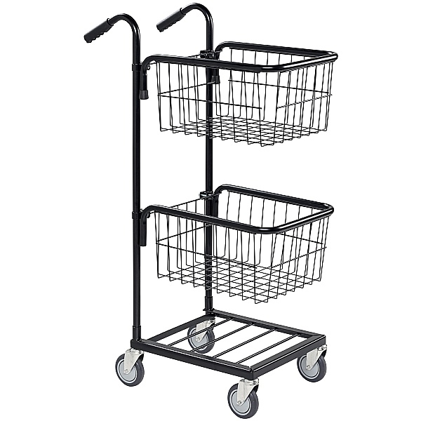 Konga Mini Mail and Picking Trolley with 2 Baskets | Mailroom Trolleys ...