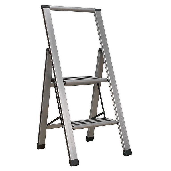 Sealey Aluminium Professional Folding Step Ladders - 150kg Capacity ...