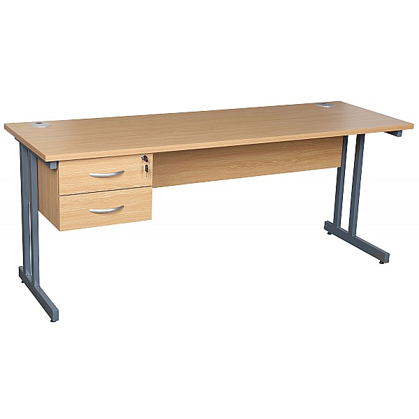 NEXT DAY Karbon K3 Compact Rectangular Deluxe Cantilever Desk With ...