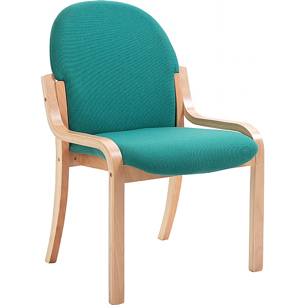 Lincoln Wooden Frame Fabric Stacking Chair Without Arms | Reception ...