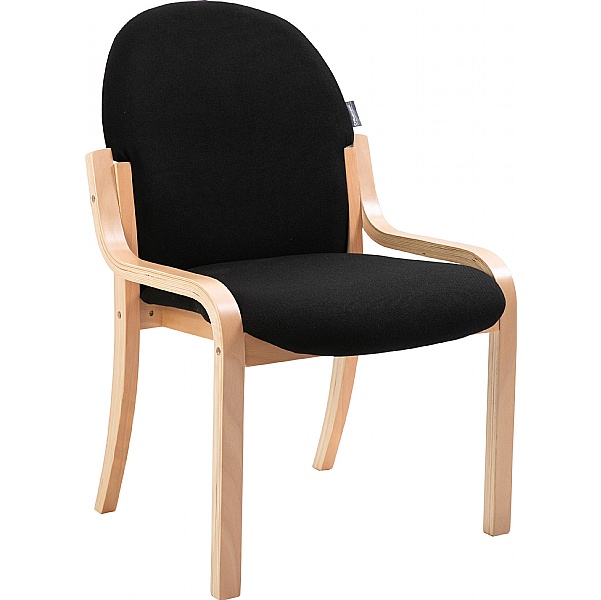 Lincoln Wooden Frame Fabric Stacking Chair Without Arms | Reception ...