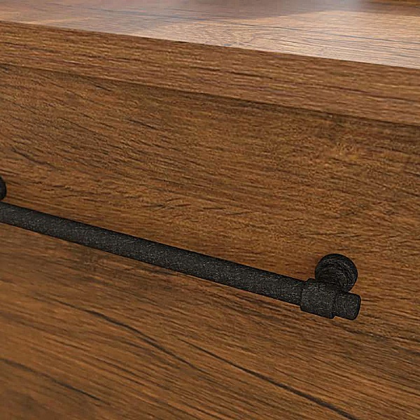 Fabrica Industrial Style Double Pedestal Desk | Rectangular Office Desks