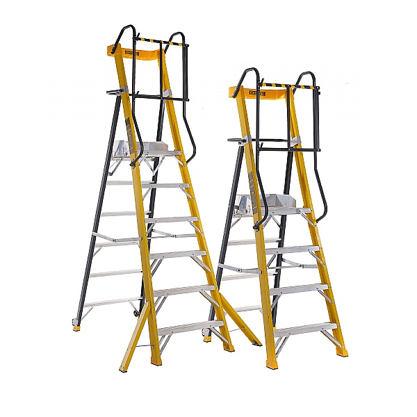 Climb-It Glass Fibre Podium Steps | Glass Fibre Step Ladders