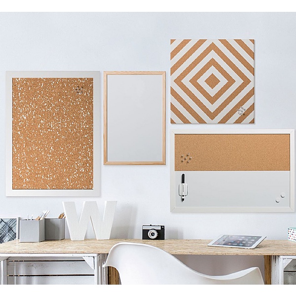 Bi-Office Positive Flow Neutrals Message Boards Set | Noticeboards