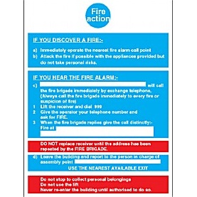 Fire Action Notice 2 | Awareness & Safety Signs