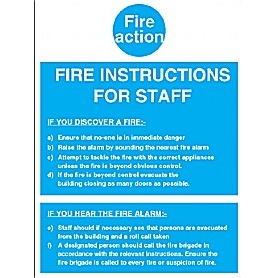 Fire Action Notice 4 | Awareness & Safety Signs