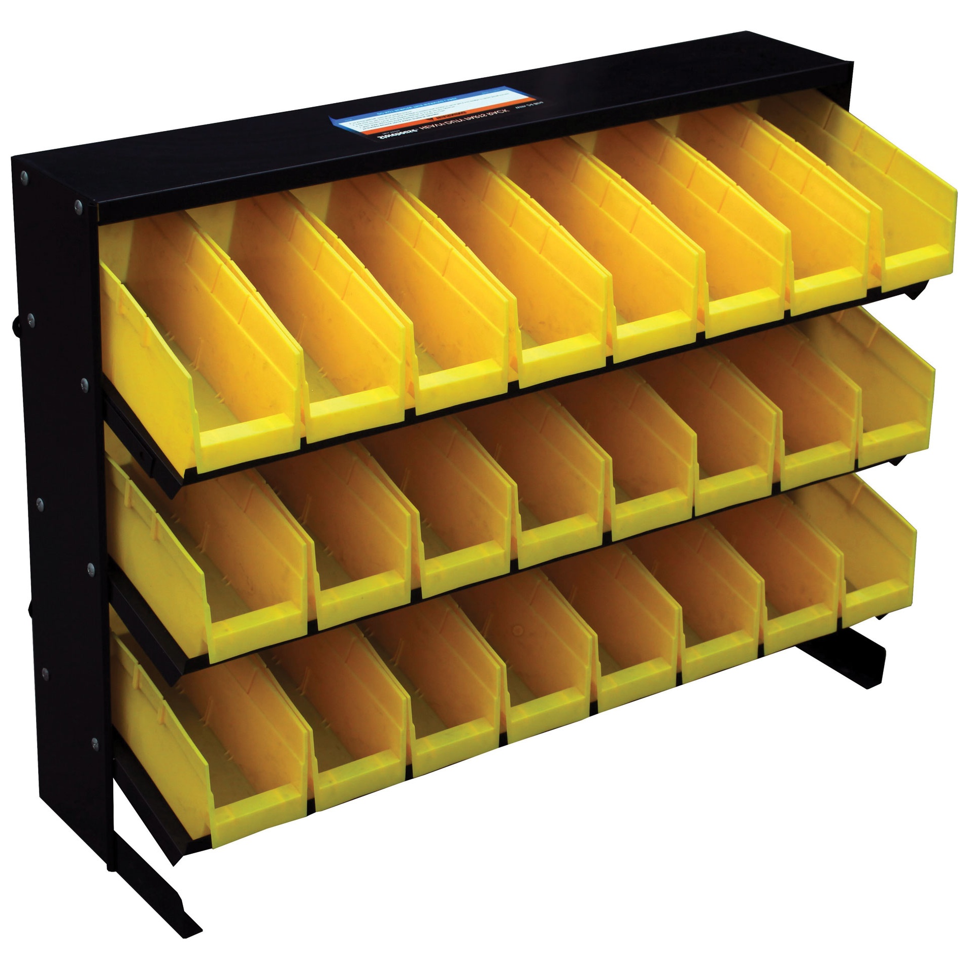 24 Bin Freestanding Storage Rack | Small Parts Storage Systems