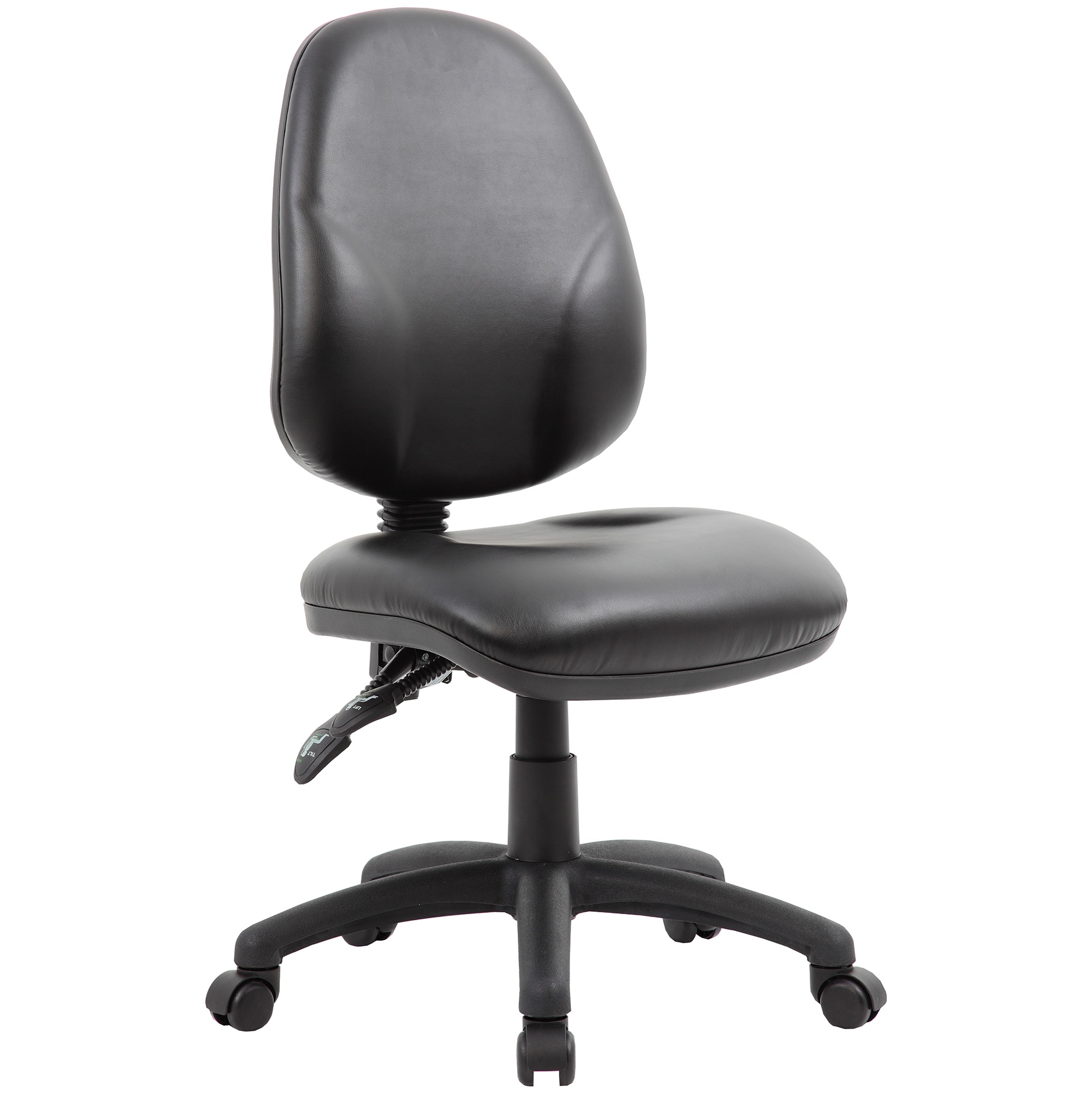 Comfort Ergo 2-Lever Leather Operator Chairs | Operator / Task Chairs