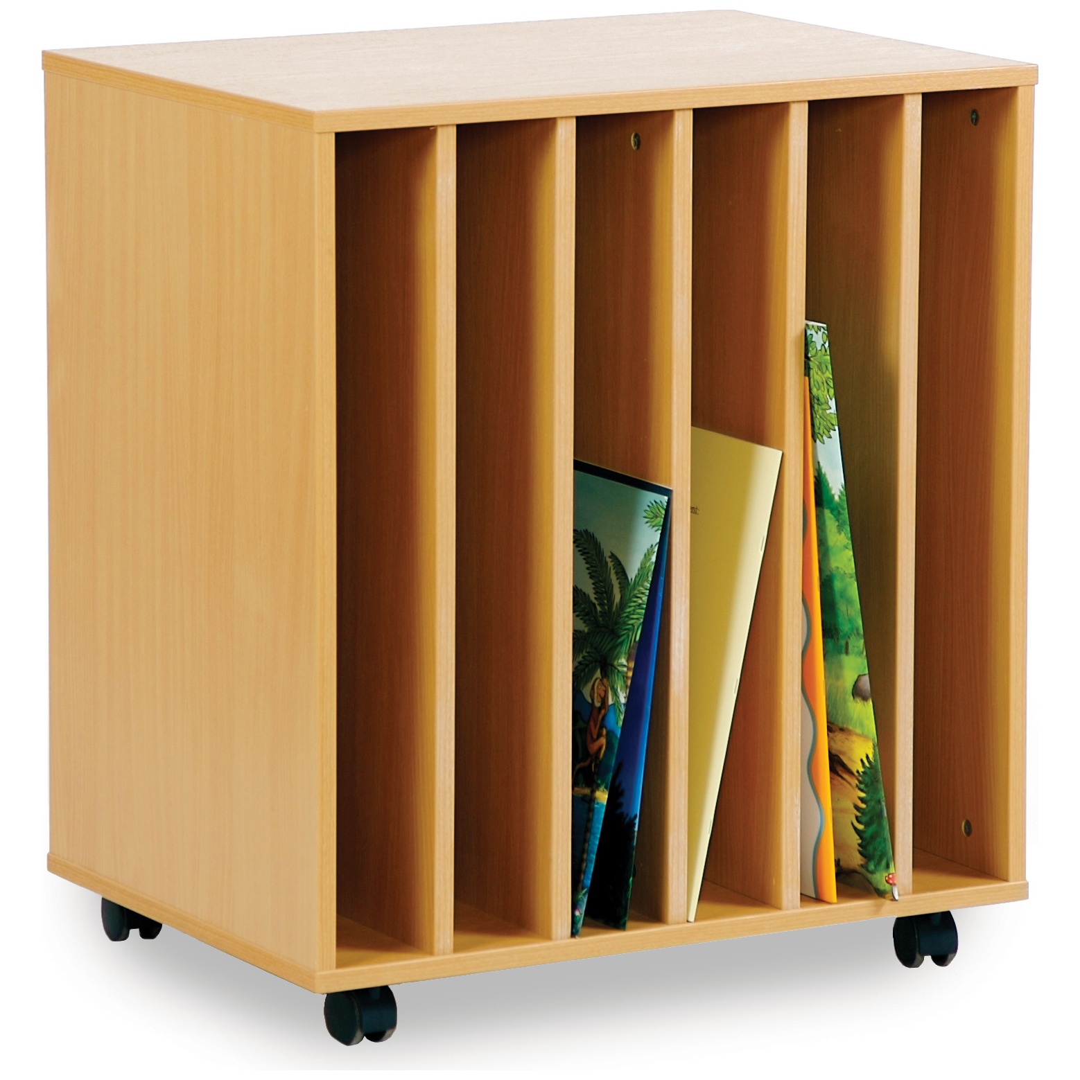 6 Slot Big Book Holder | Bookcases & Literature Sorters