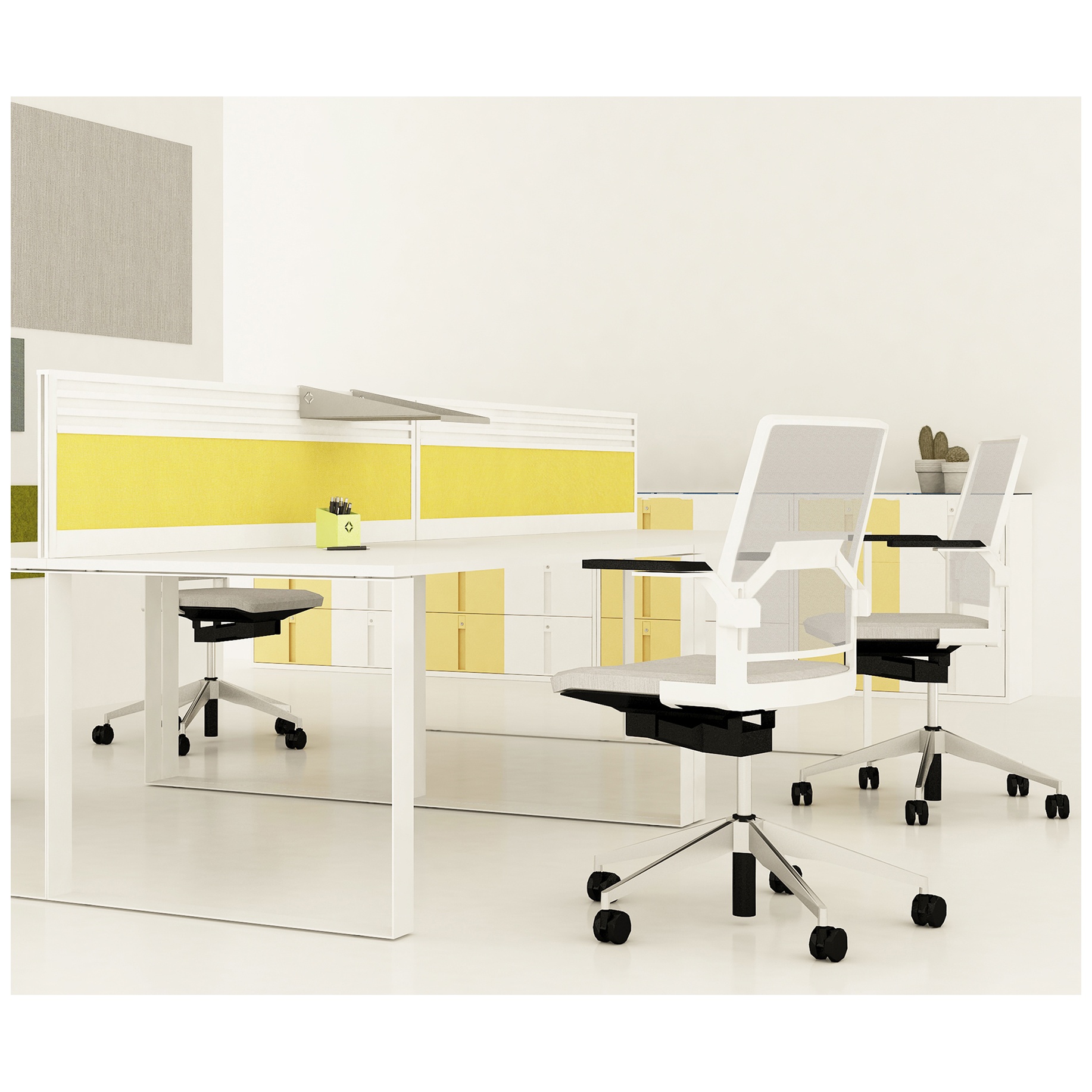 Lumiere Straight Desk Mounted Screens With Triple Tool Rail | Desktop ...