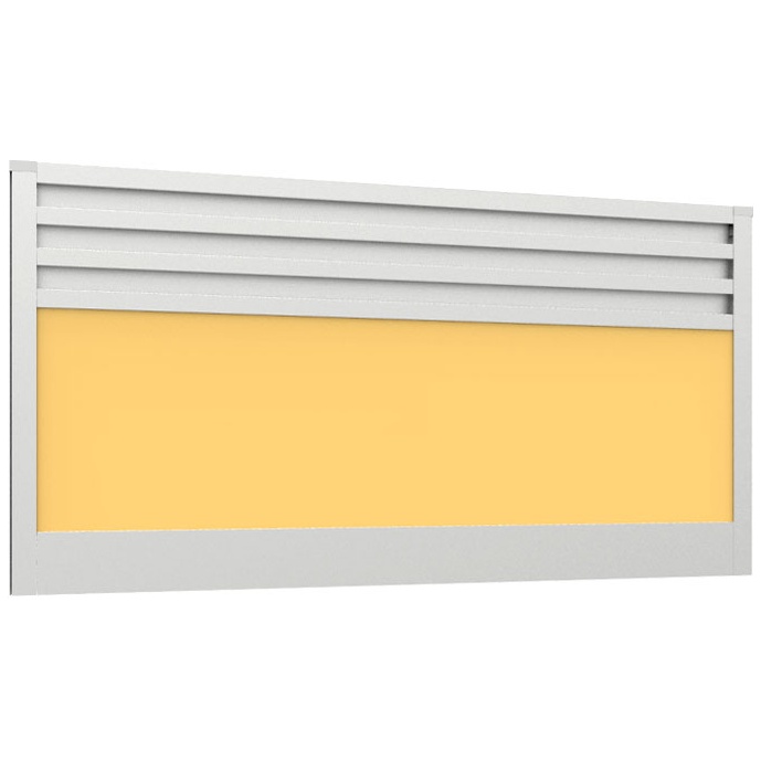 Lumiere Straight Desk Mounted Screens With Triple Tool Rail | Desktop ...