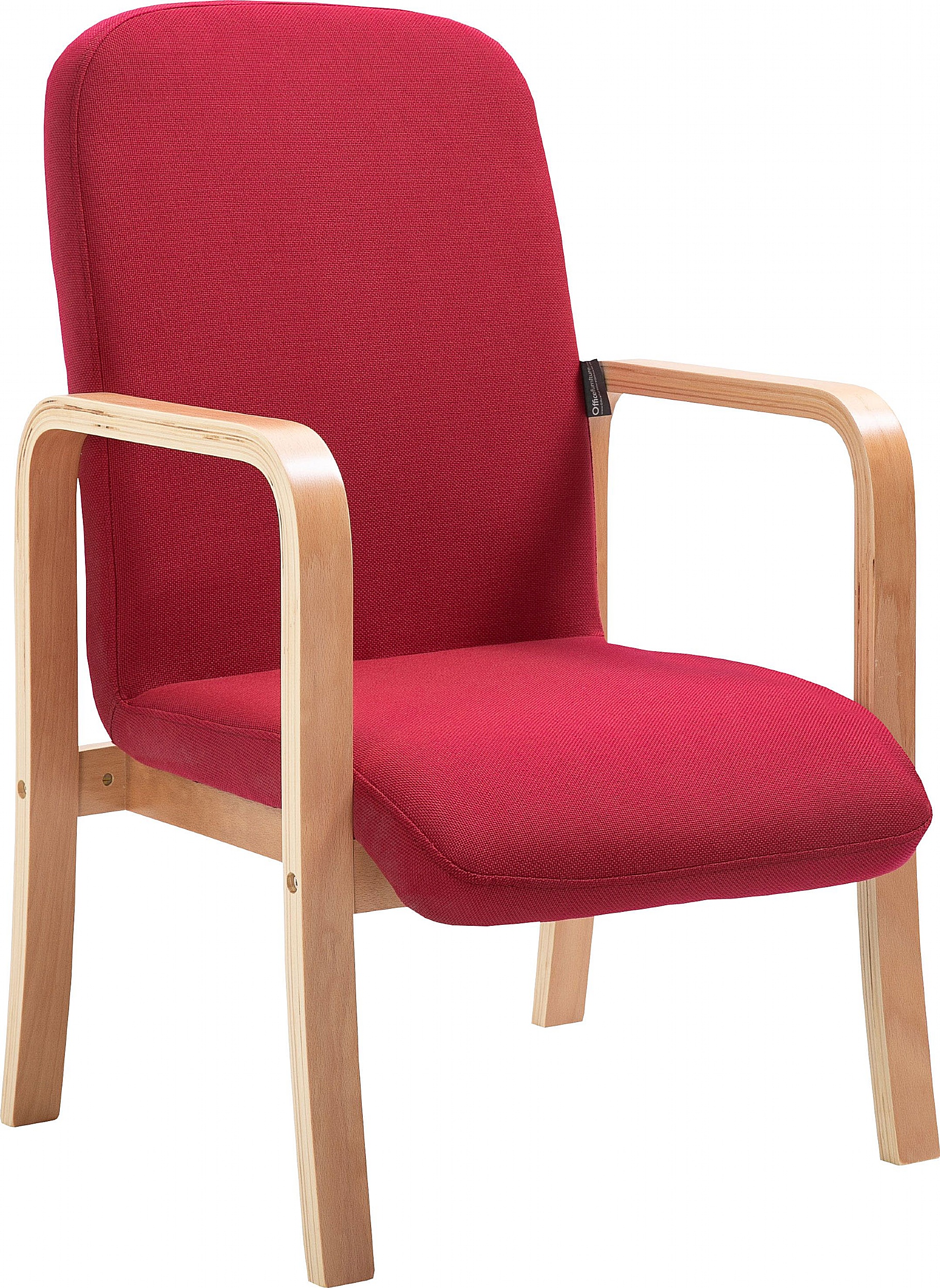 Oxford Wooden Frame Fabric Reception Chair With Arms | Reception Seating