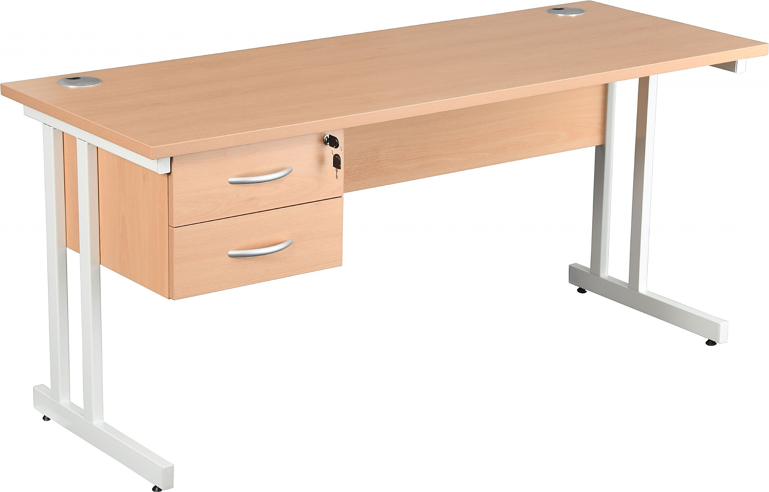 NEXT DAY Karbon K3 Compact Rectangular Deluxe Cantilever Desk With ...