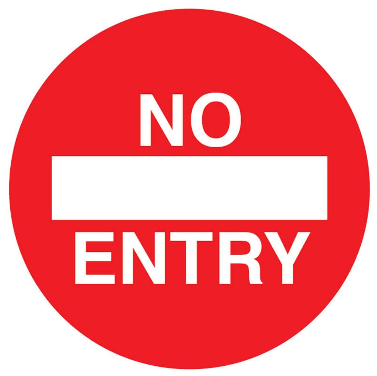 No Entry - Floor Graphic | Social Distancing Safety Signs, Banners ...