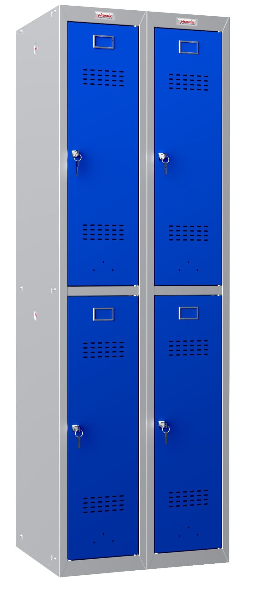 Phoenix PL Series Personal Lockers - 4 Door 2 Column With Key Lock ...