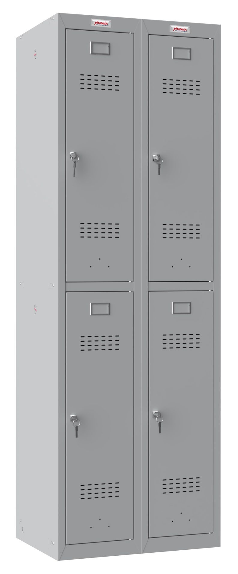 Phoenix PL Series Personal Lockers - 4 Door 2 Column With Key Lock ...