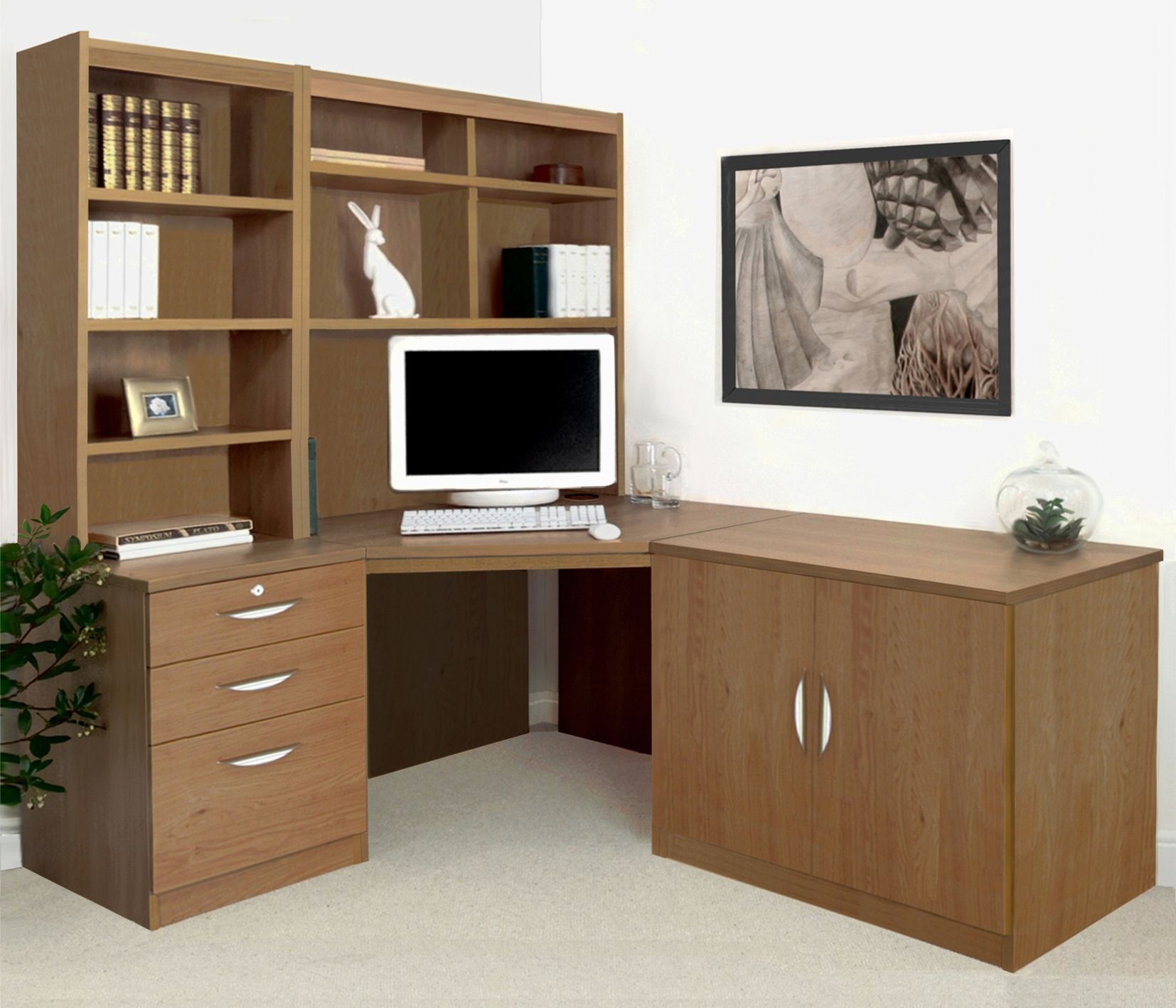 Agency Metro Home Office Corner Unit | Home Computer Desks